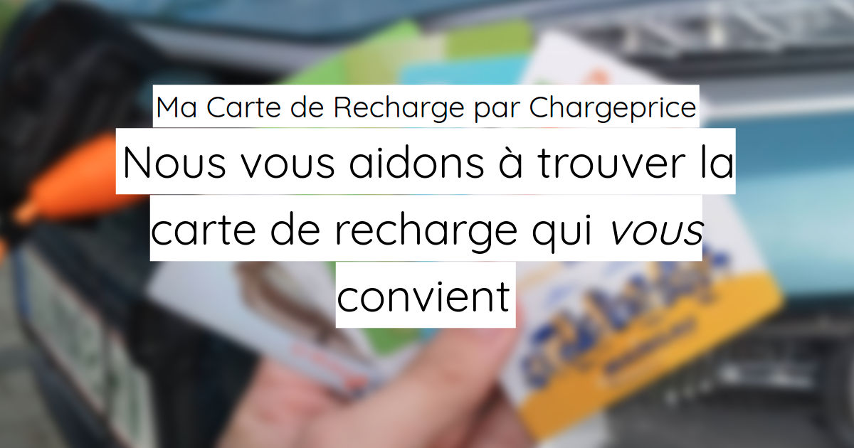 Ma Carte de Recharge par Chargeprice